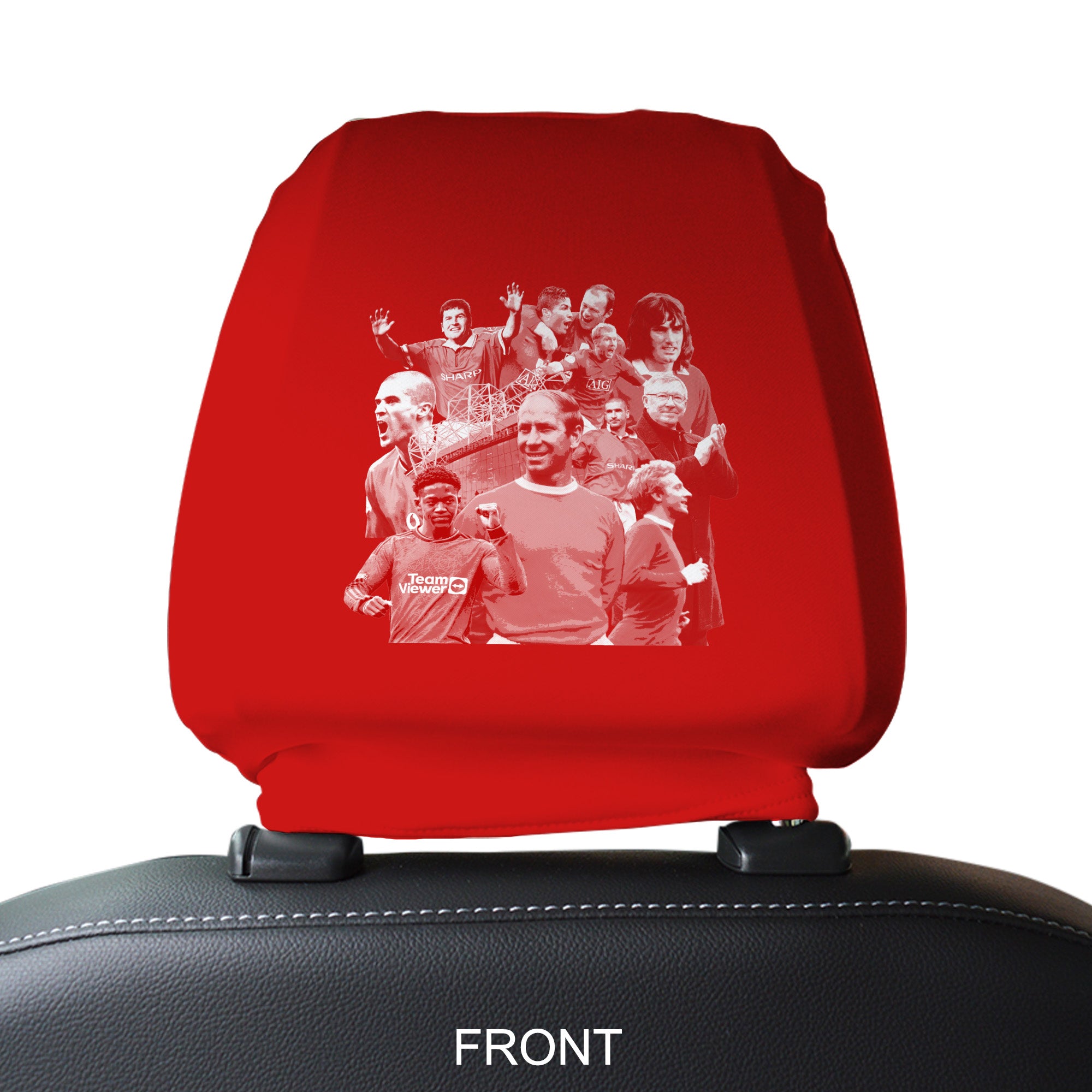 Manchester Red Montage - Pack of 2 Car Seat Headrest Covers