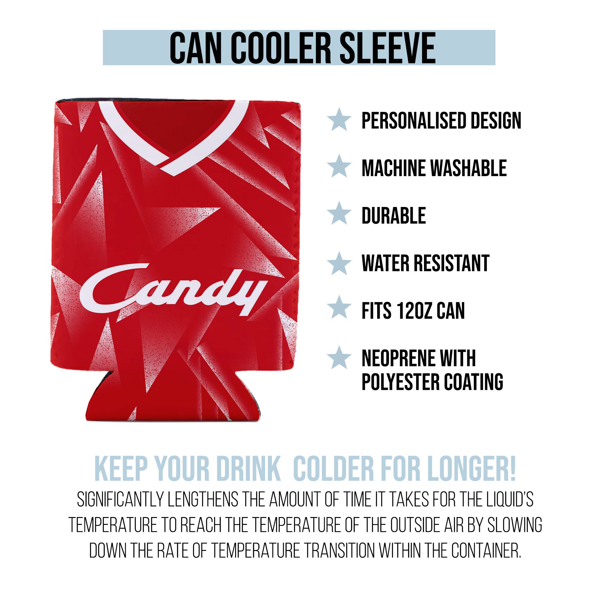 Liverpool 1989 Home Shirt - Personalised Drink Can Cooler