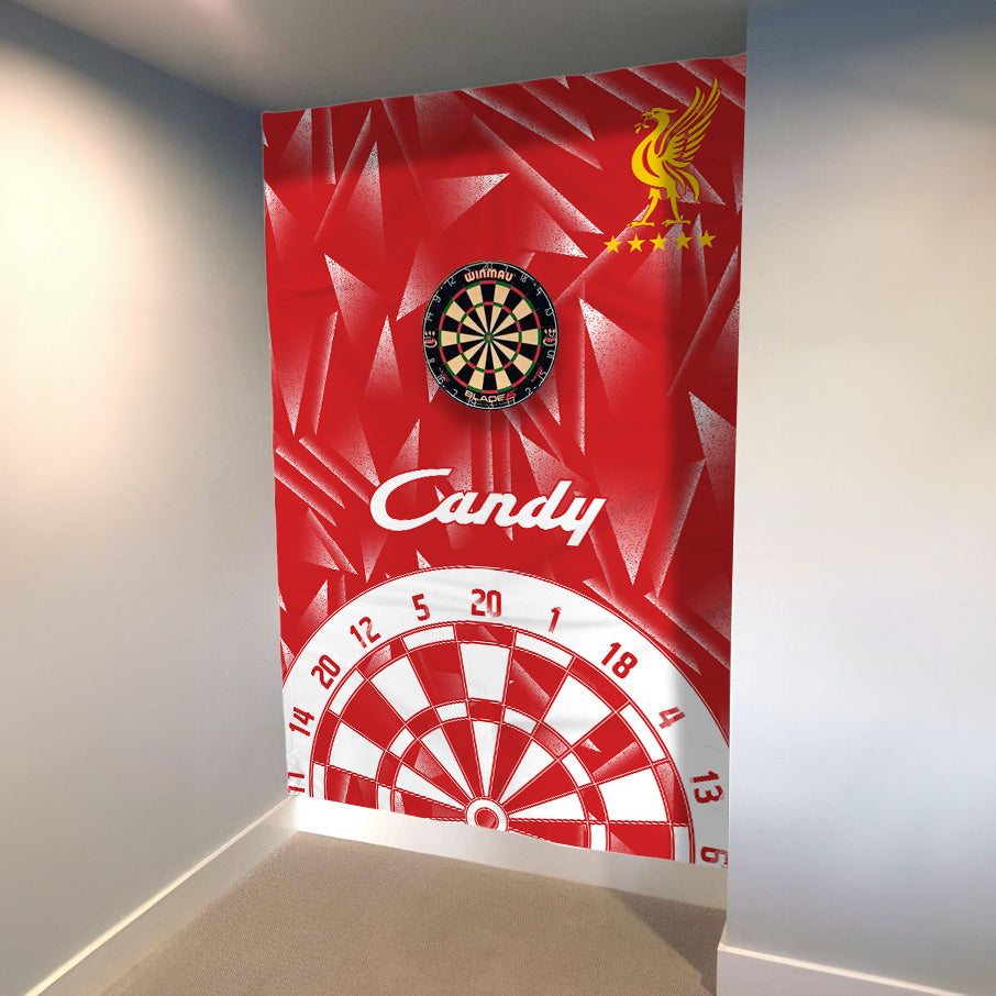 Liverpool Retro - 1989 Home - Personalised Darts Wall Banner - Two Siz