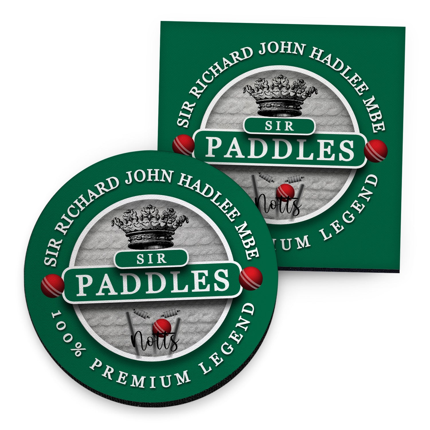 Nottinghamshire Sir - Cricket Coaster - Circle or Square