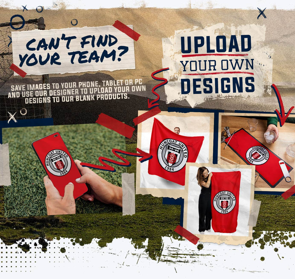 Upload Your Own Design | Custom Football Gifts & Memorabilia