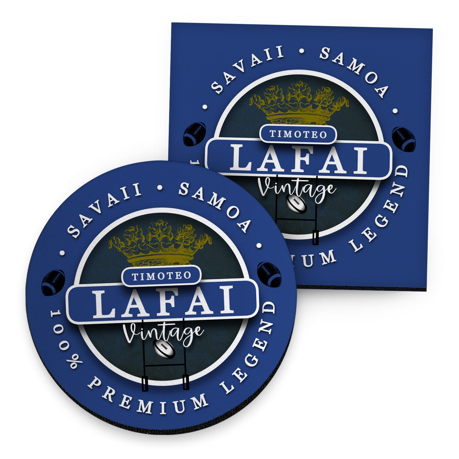 Samoa Rugby League Lafai - Coaster - Circle or Square