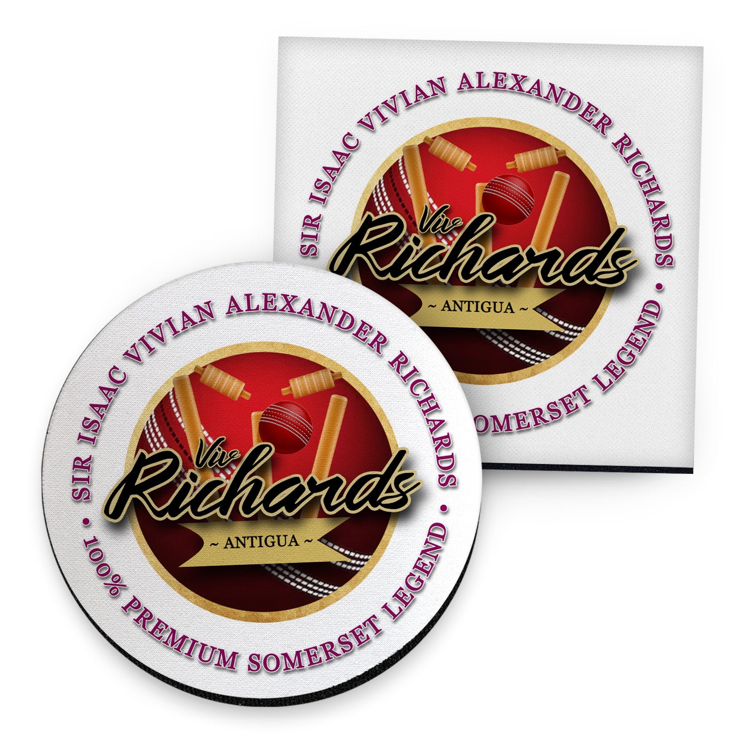 Somerset Richards - Cricket Coaster - Circle or Square