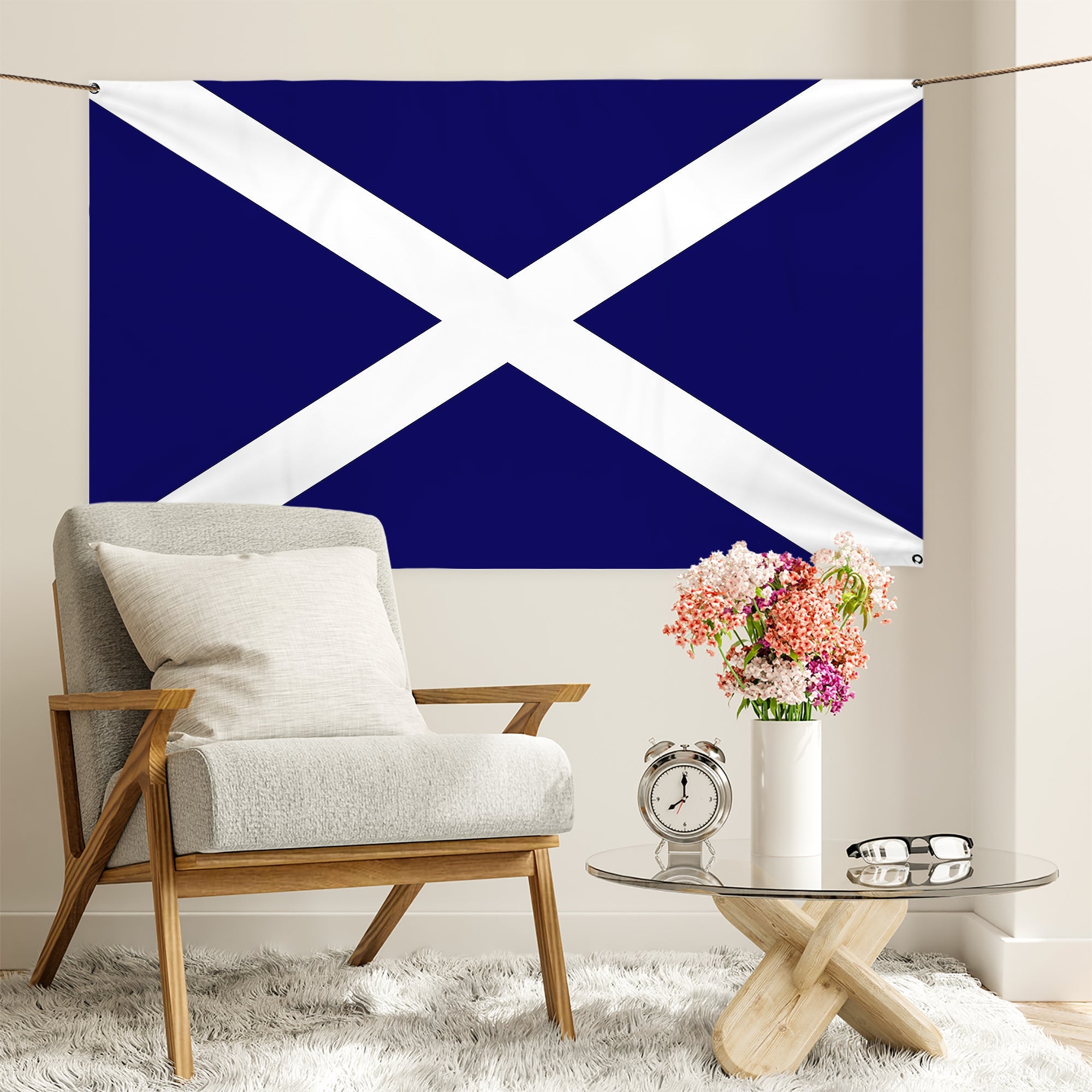 Scottish Saltire - Scotland 5ft x 3ft Fabric Banner