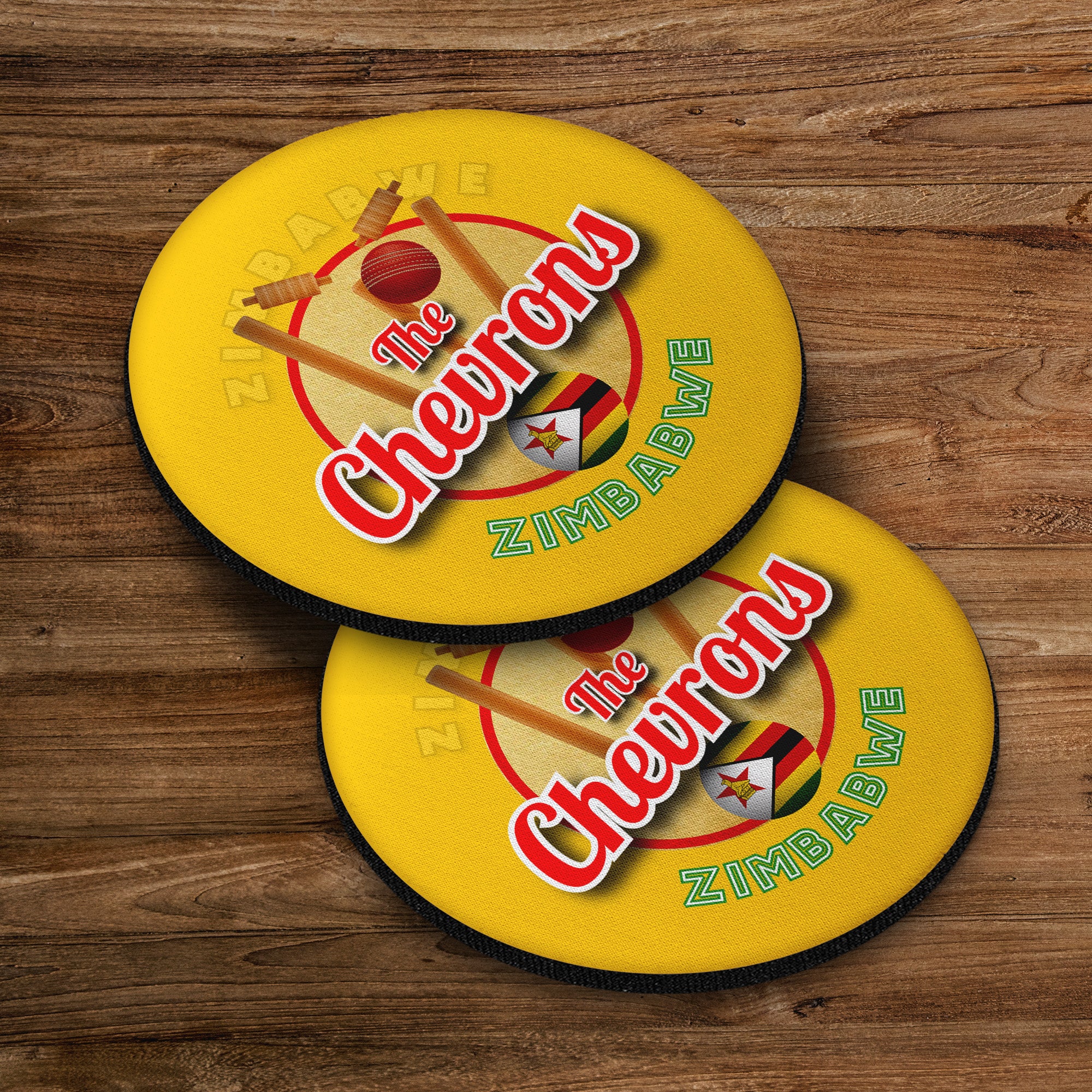 Zimbabwe Chevrons - Coaster - Circle or Square