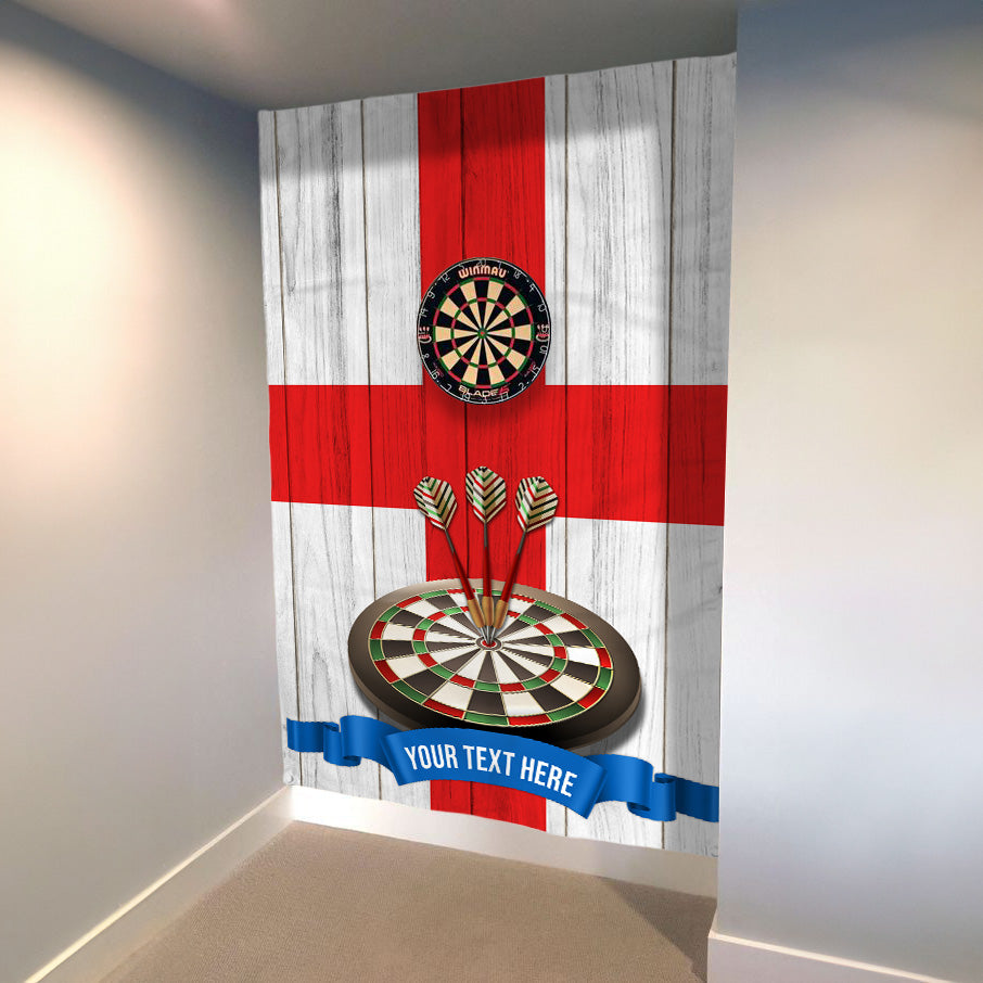 St George - Personalised Darts Wall Banner - Two Sizes