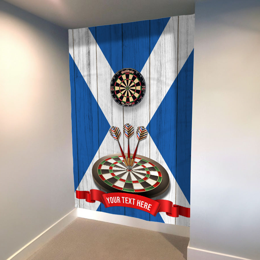 Scottish - Personalised Darts Wall Banner - Two Sizes