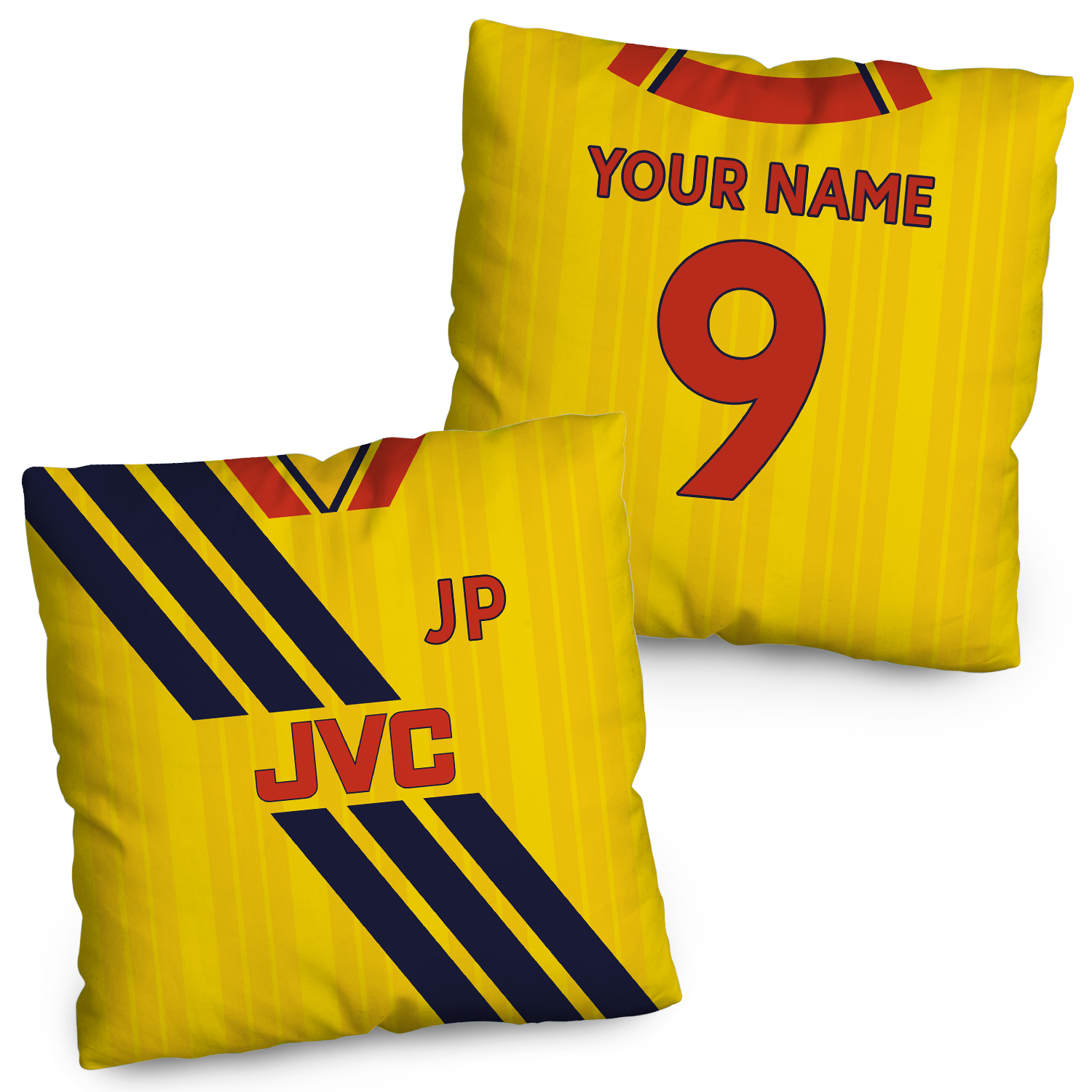 Retro Arsenal FC 1993, 45cm/ 61cm Football Cushion - Personalise Me!