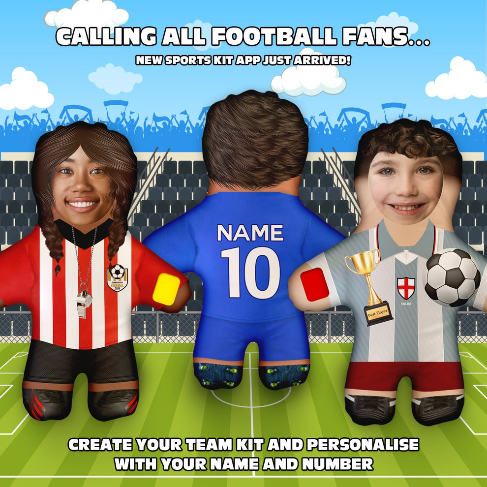 Mini Me™ Official | Personalised Football Gifts - Photo Doll